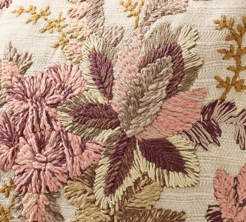 Aila Embroidered Cushion Cover | Pottery Barn UK