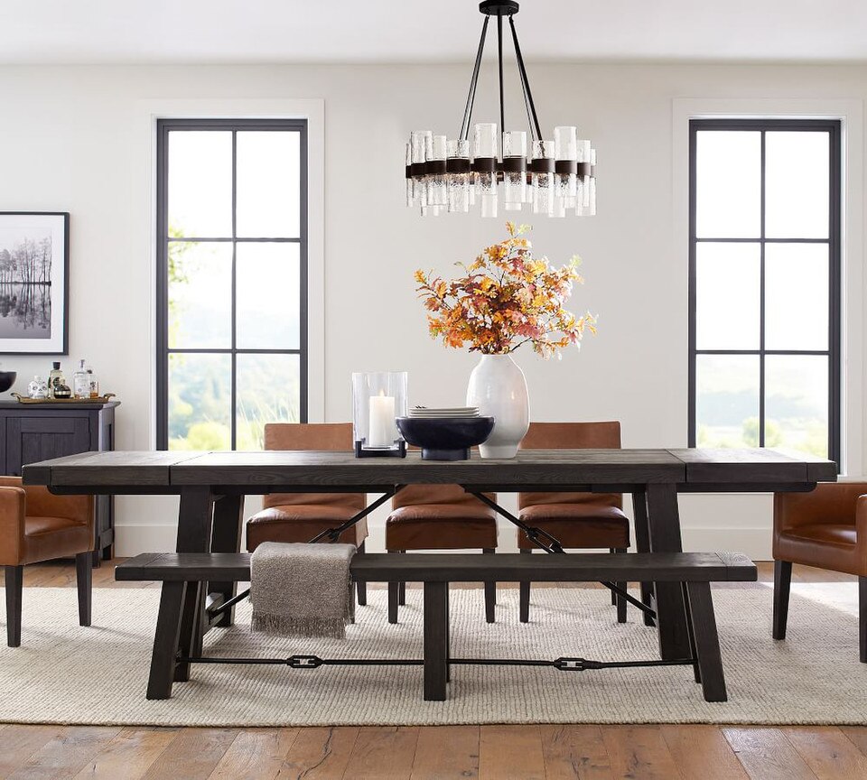 Benchwright Extending Dining Table (188 - 264 cm) | Pottery Barn UK