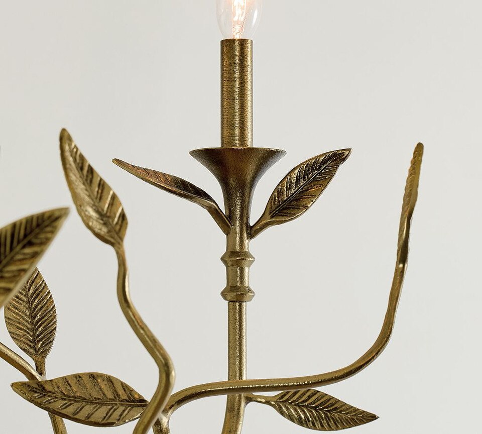Botanical Forged Iron Oval Chandelier (127 cm) | Pottery Barn UK