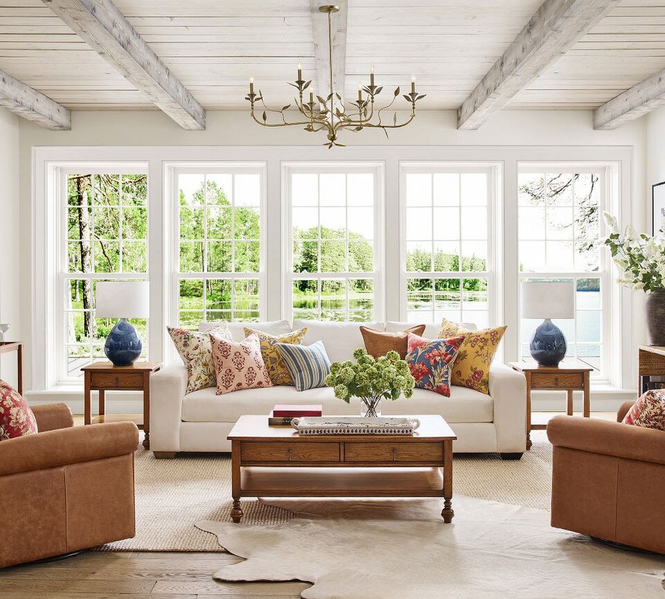 Botanical Forged Iron Oval Chandelier (127 cm) | Pottery Barn UK