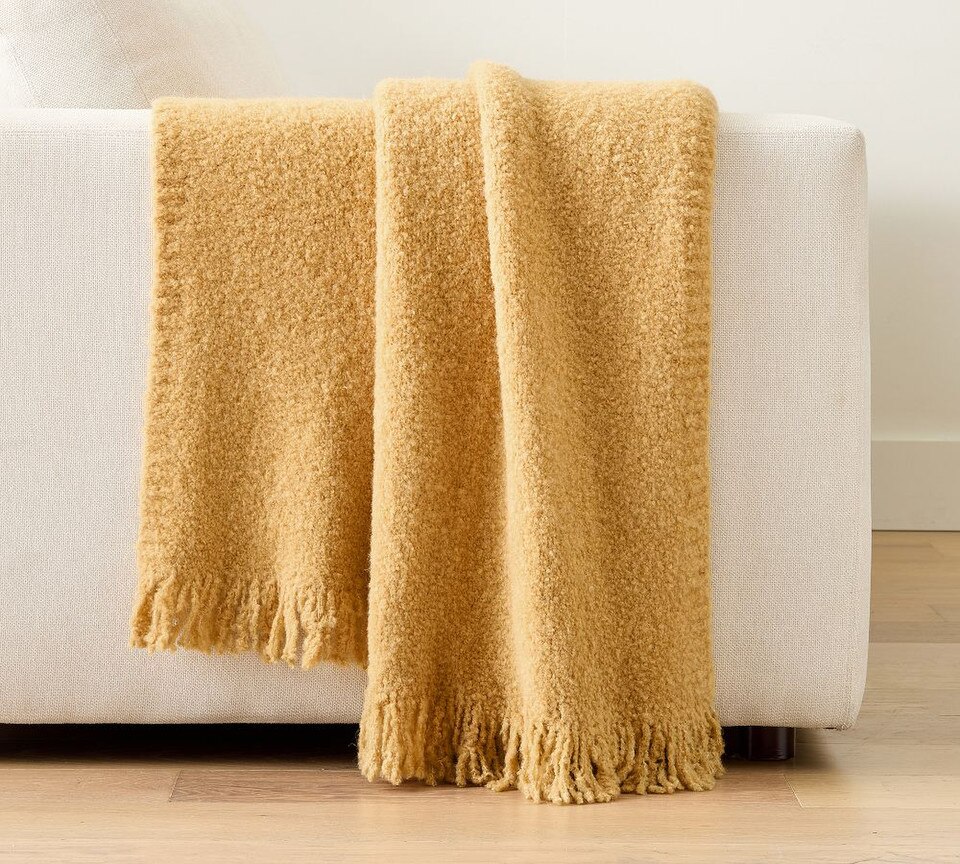 Boucle Knit Throw | Pottery Barn UK