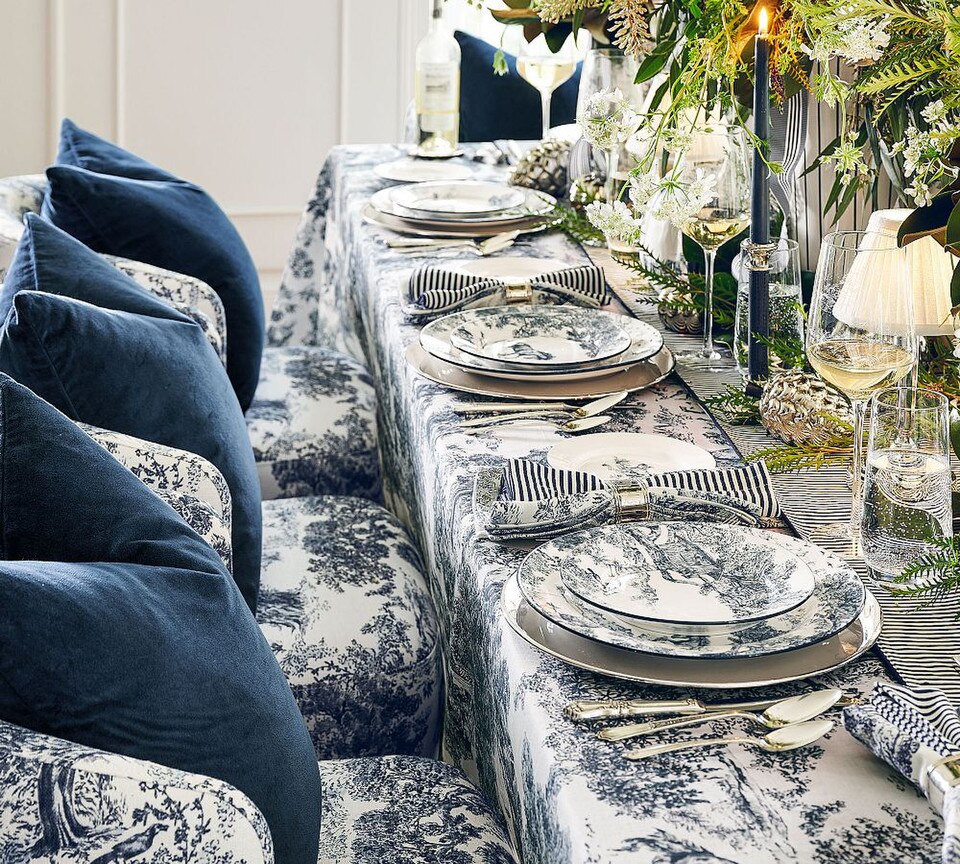 Brandon Maxwell Groveland Toile Dinner Plates - Set of 4 | Pottery Barn UK