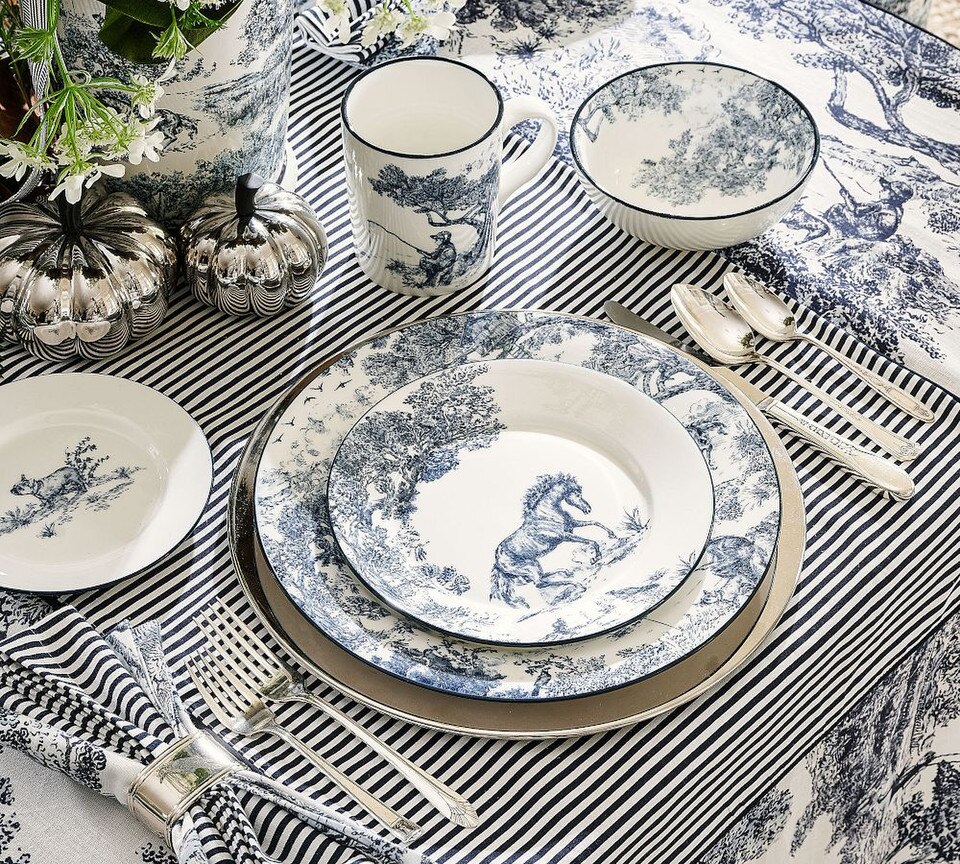 Brandon Maxwell Groveland Toile Dinner Plates - Set of 4 | Pottery Barn UK