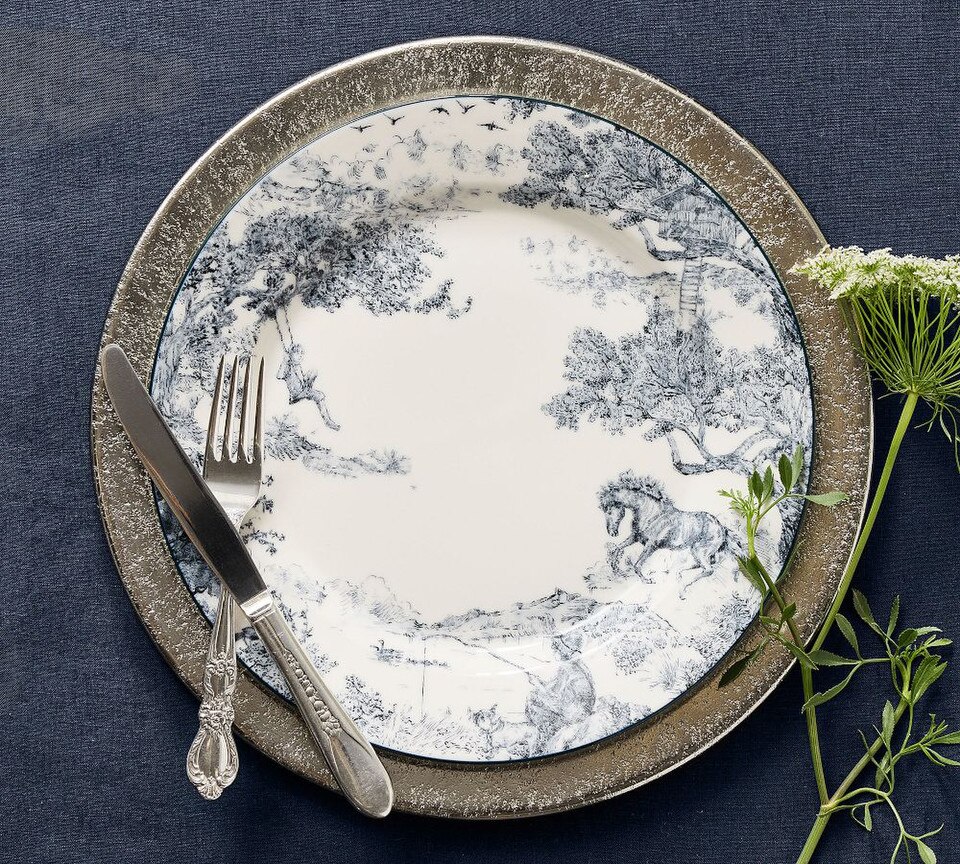 Brandon Maxwell Groveland Toile Dinner Plates - Set of 4 | Pottery Barn UK