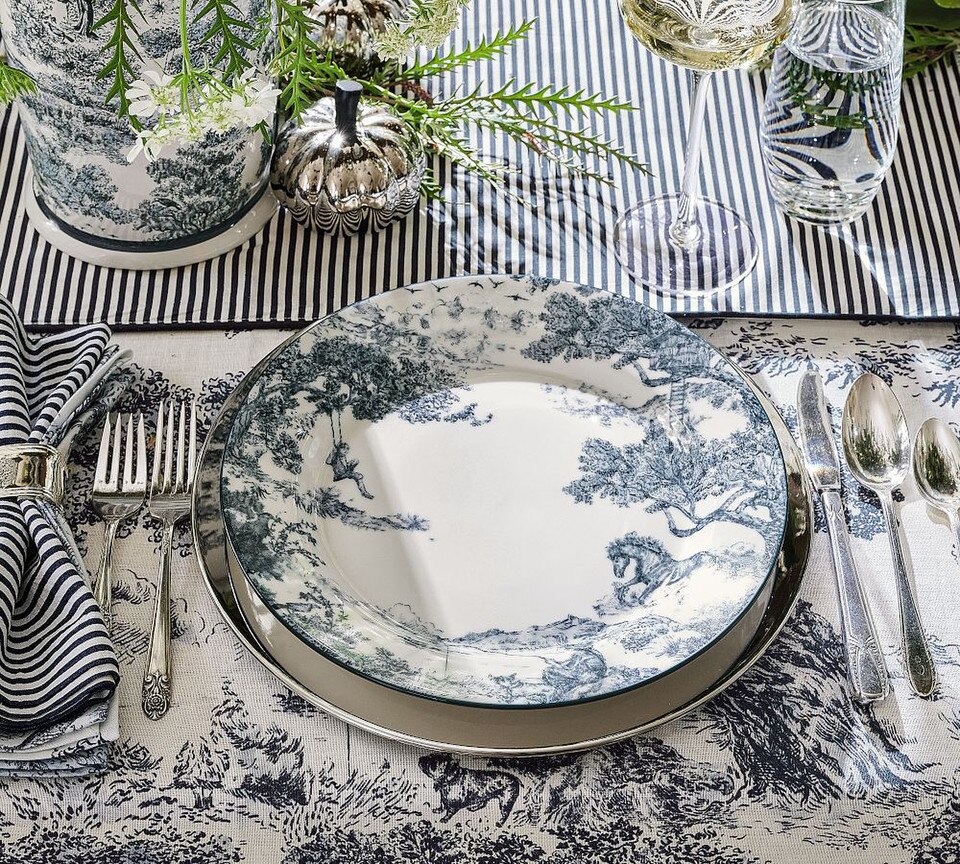 Brandon Maxwell Groveland Toile Dinner Plates - Set of 4 | Pottery Barn UK