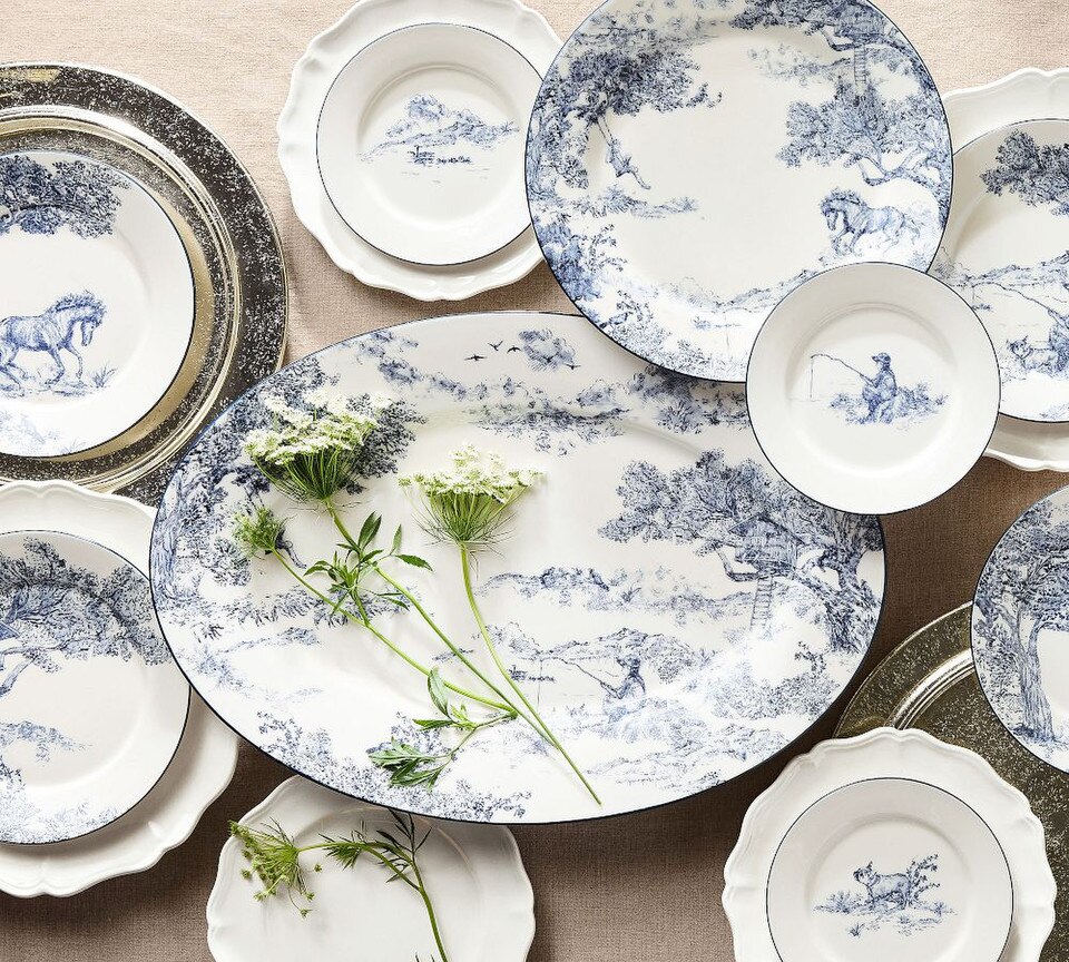 Brandon Maxwell Texas Toile Dinnerware Collection | Pottery Barn UK