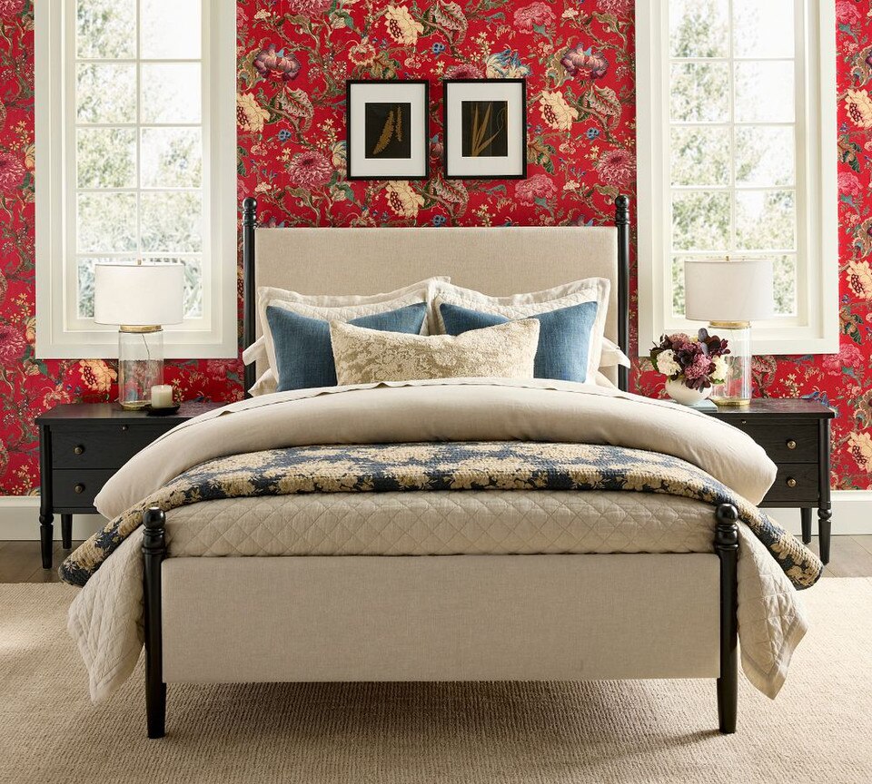 Chris Loves Julia Modern Traditional Bed | Pottery Barn UK