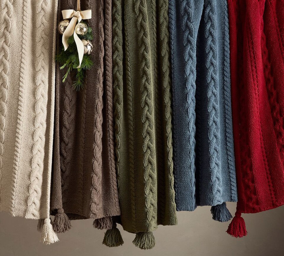 Classic Cable Knit Throw | Pottery Barn UK