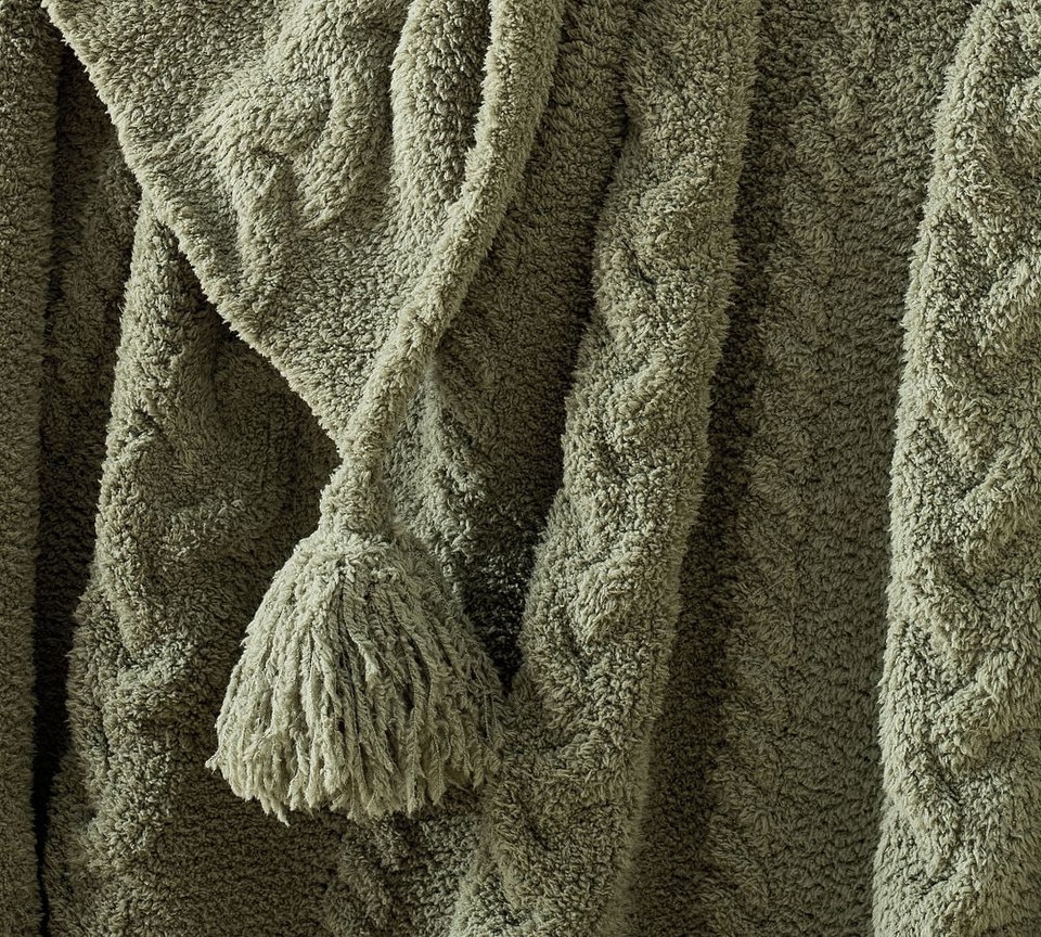 Classic Cable Knit Throw | Pottery Barn UK
