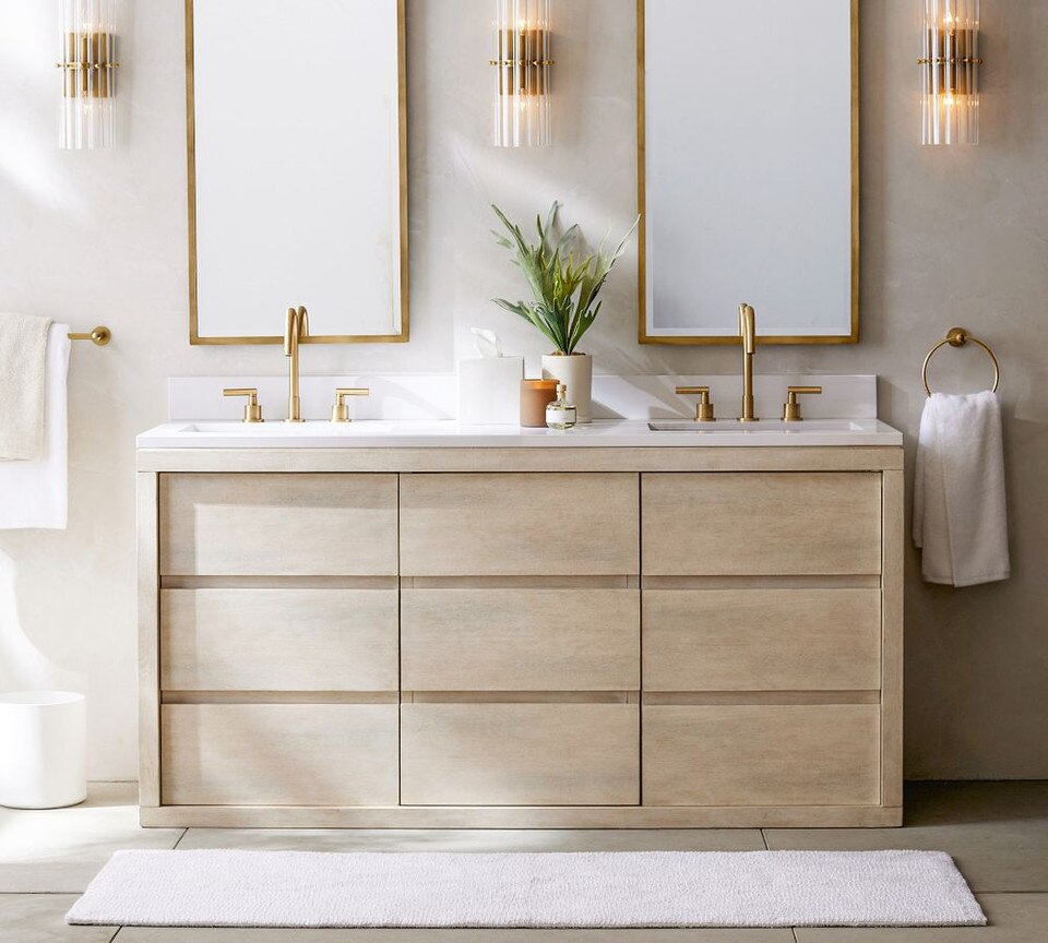 Classic Double Wide Organic Loop Bath Mat | Pottery Barn UK
