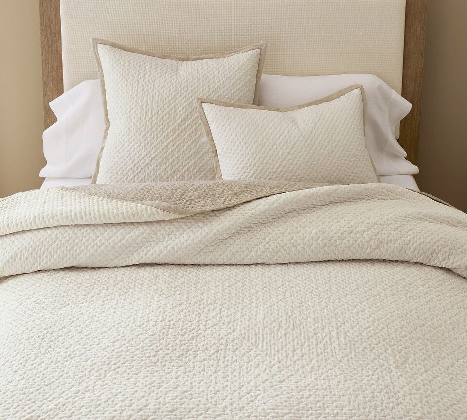 Pottery Barn Velvet Quilt