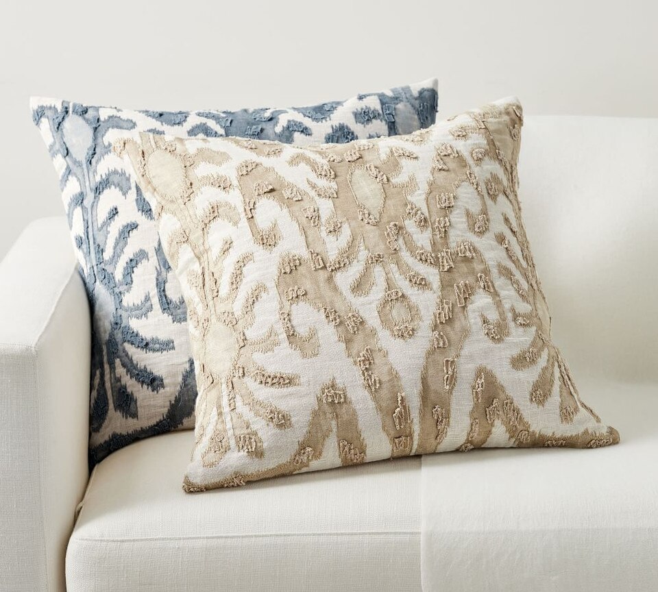 Delancey Embroidered Cushion Cover | Pottery Barn UK