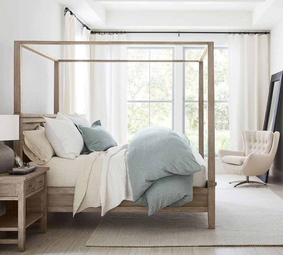 Pottery Barn Emery Linen Curtains