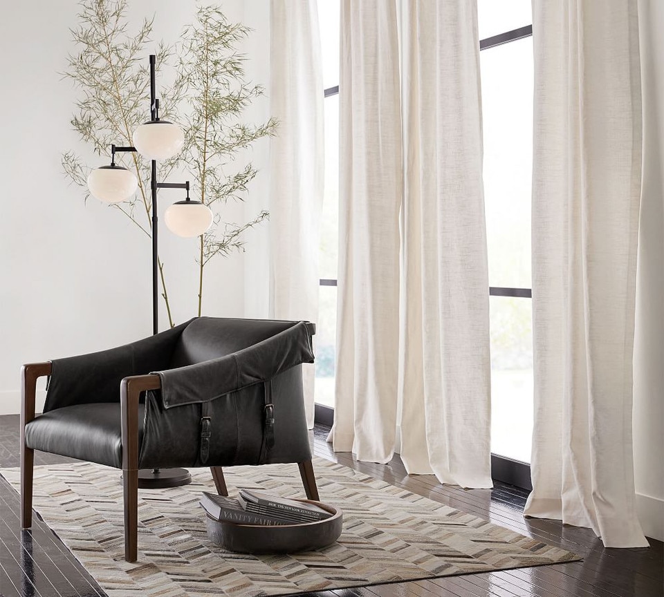 Emery Linen Curtain | Pottery Barn UK