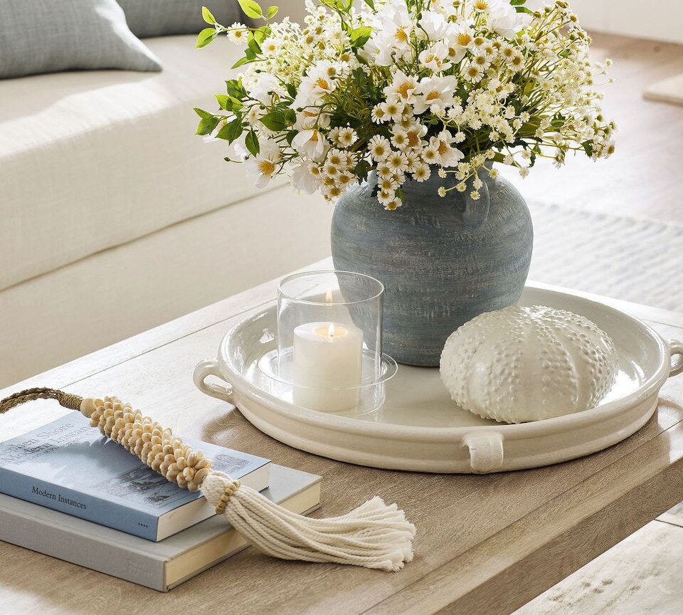 Emery Handcrafted Ceramic Tray | Pottery Barn UK