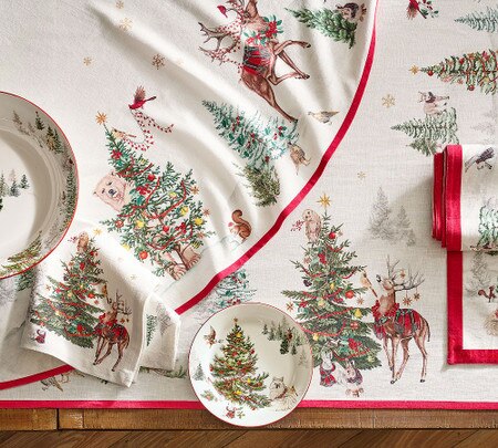 enchanted forest tablecloth