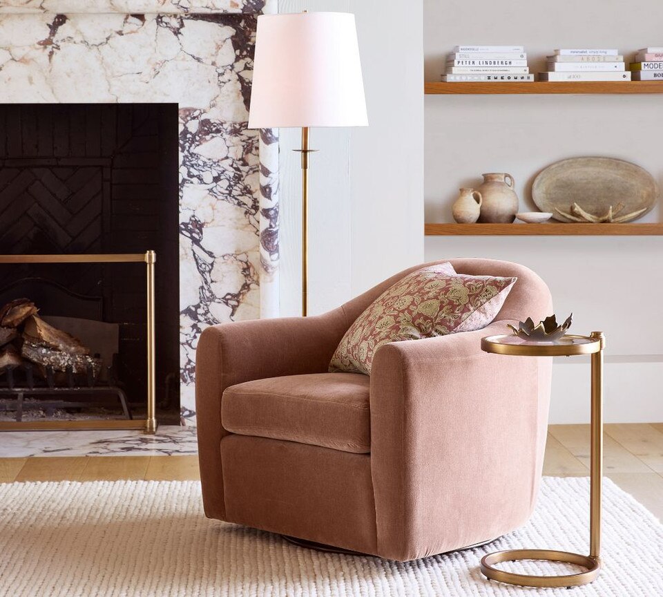 Everson Round Glass C-Table (36 cm) | Pottery Barn UK