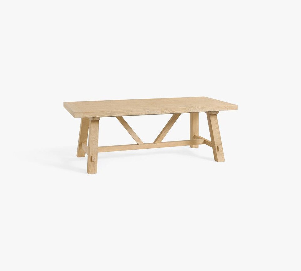 Farmhouse Trestle Extendable Dining Table (213 cm–264 cm) | Pottery Barn UK