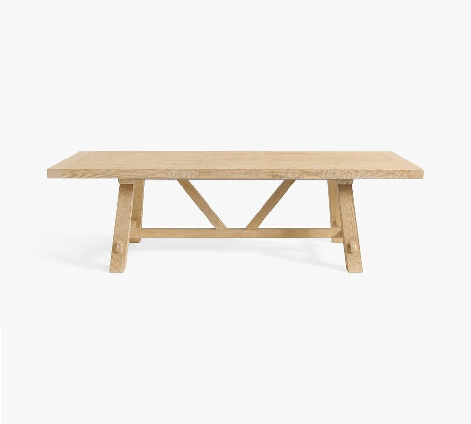 Farmhouse Trestle Extendable Dining Table (213 cm–264 cm) | Pottery Barn UK