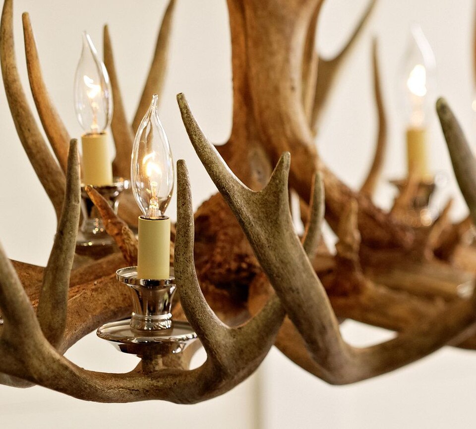 Faux Antler Chandelier (114 cm) | Pottery Barn UK