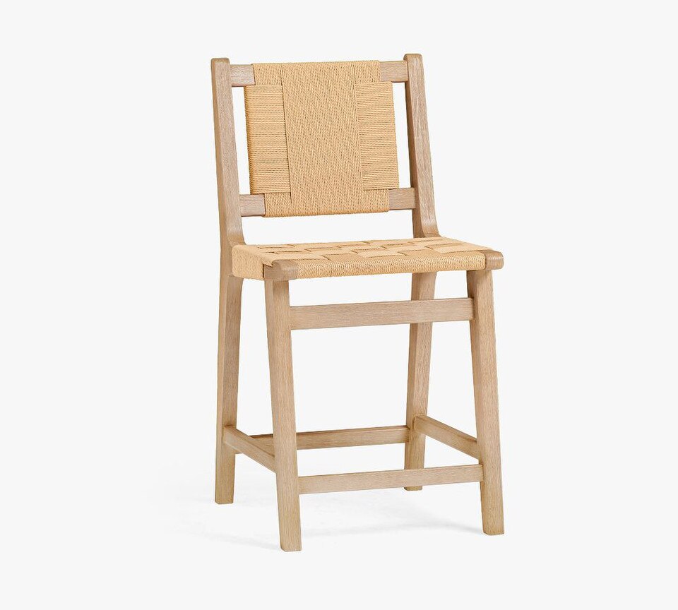 Fenton Woven Stool | Pottery Barn UK