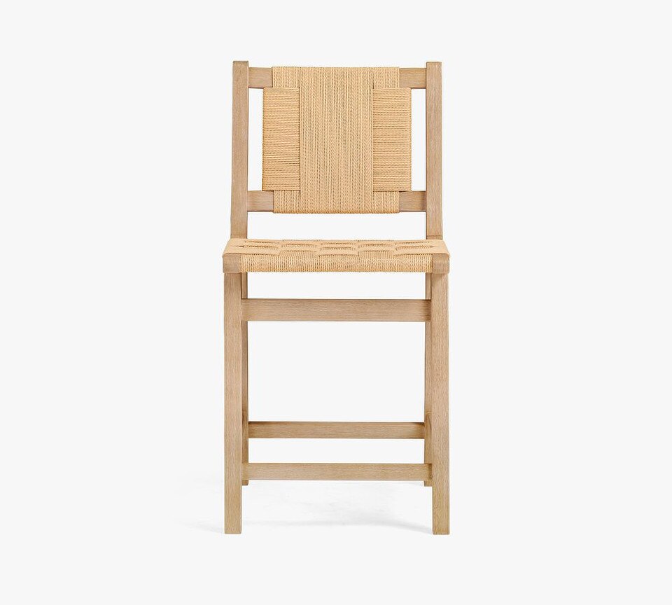 Fenton Woven Stool | Pottery Barn UK