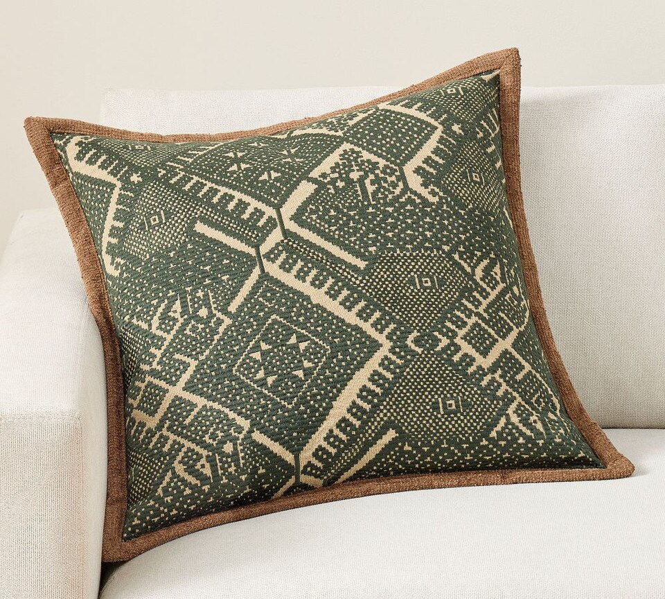 Fez Embroidered Cushion Cover | Pottery Barn UK