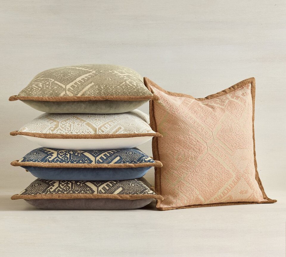 Fez Embroidered Cushion Cover | Pottery Barn UK