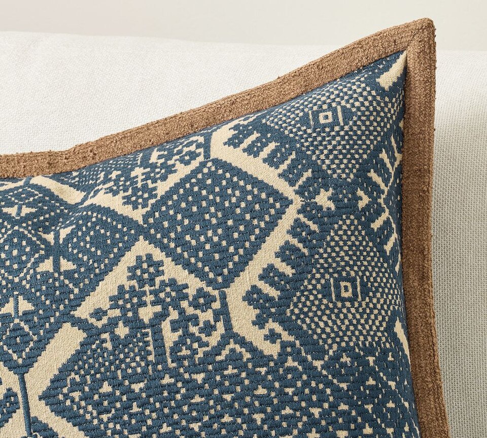 Fez Embroidered Cushion Cover | Pottery Barn UK