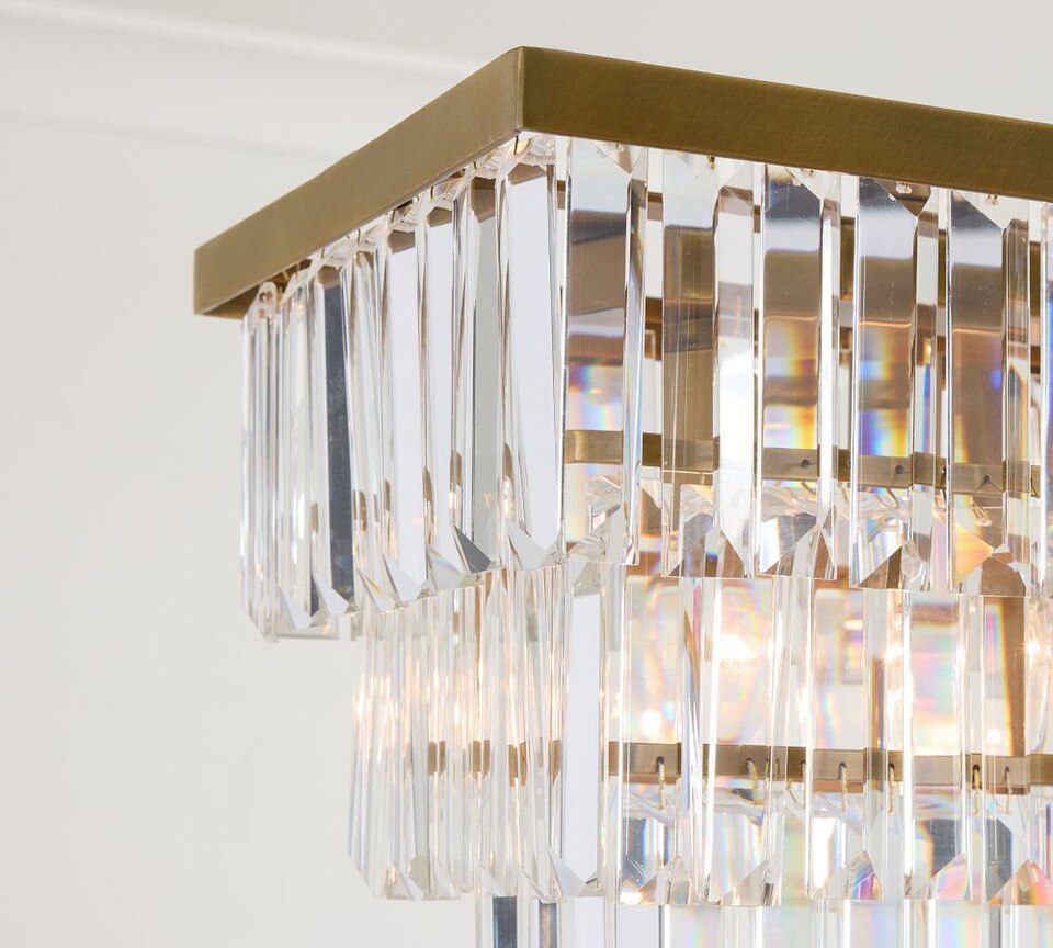 Gemma Crystal Linear Chandelier (104 cm) | Pottery Barn UK