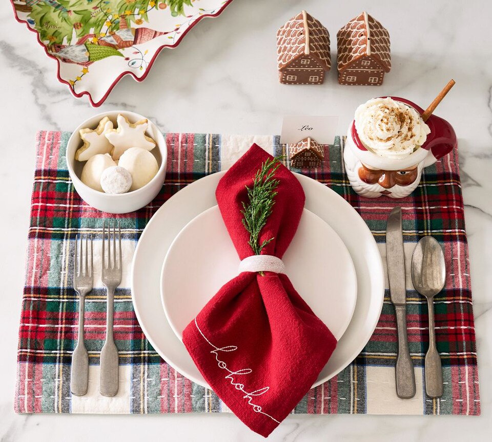 Gingerbread House Place Card Holders – Set of 4 | Pottery Barn UK