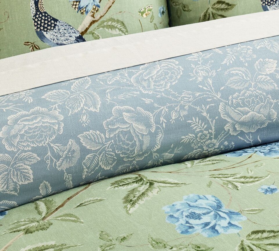 Kravet Meadowlark Reversible Duvet Cover | Pottery Barn UK