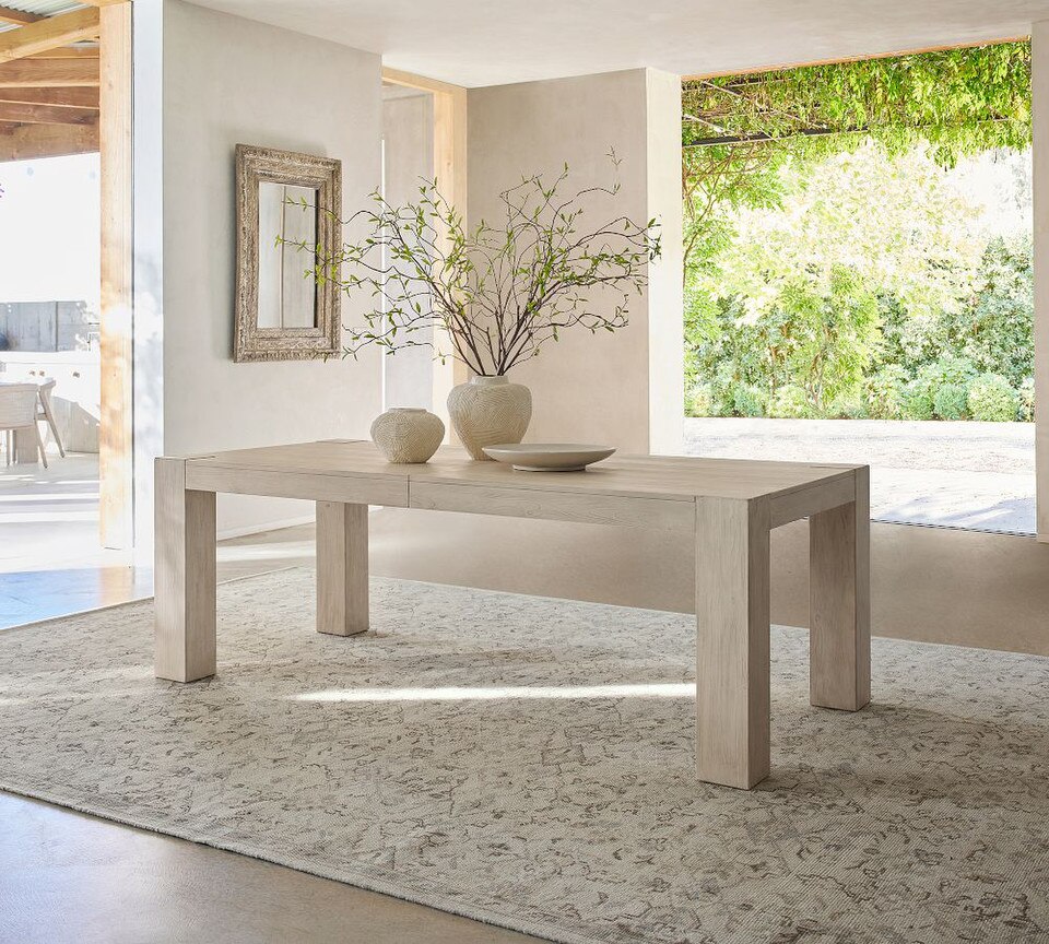 Laguna Rectangular Extending Dining Table (218 cm) | Pottery Barn UK