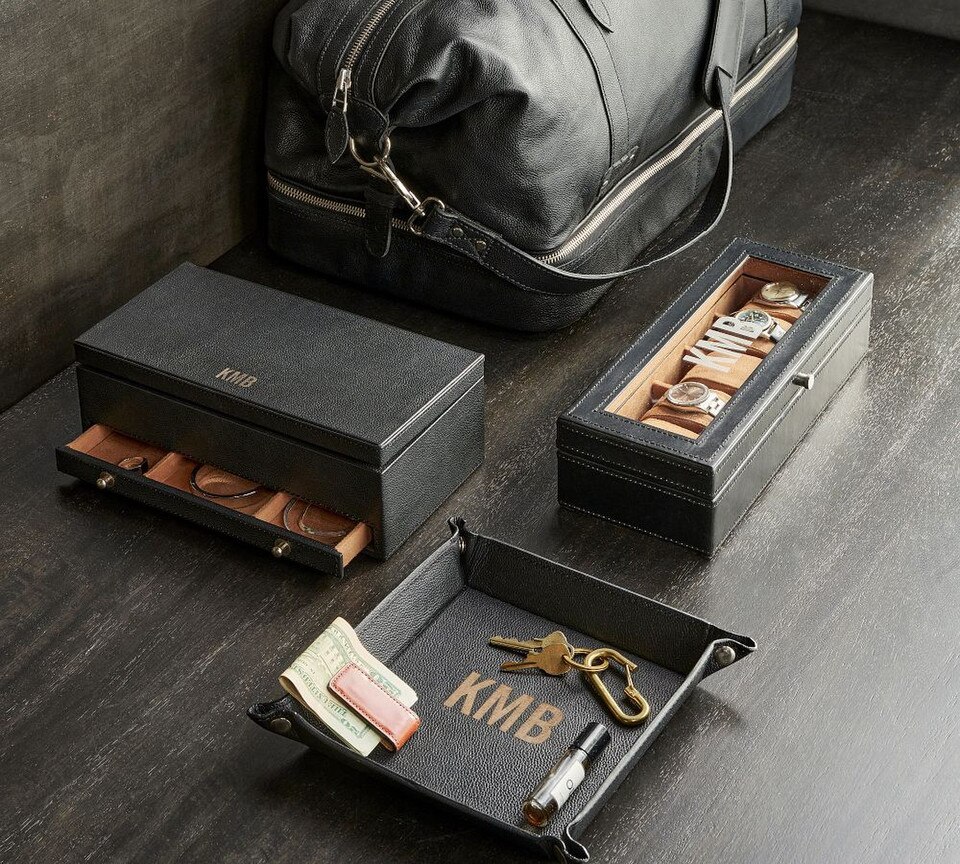 Grant Leather Watch Box | Pottery Barn UK