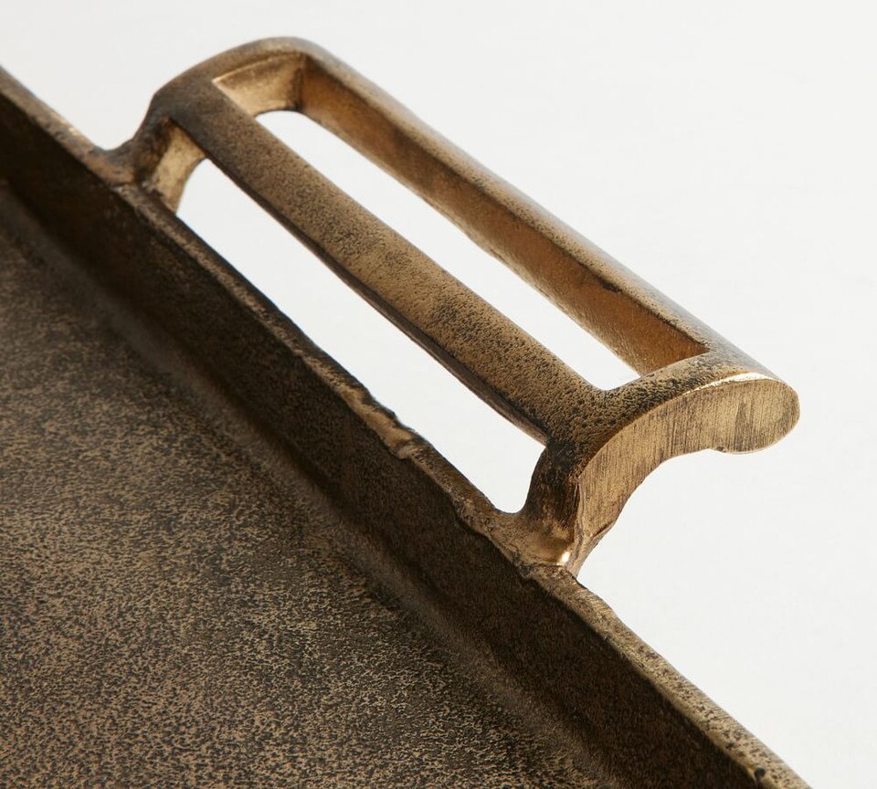 Antiqued Metal Decorative Trays | Pottery Barn UK