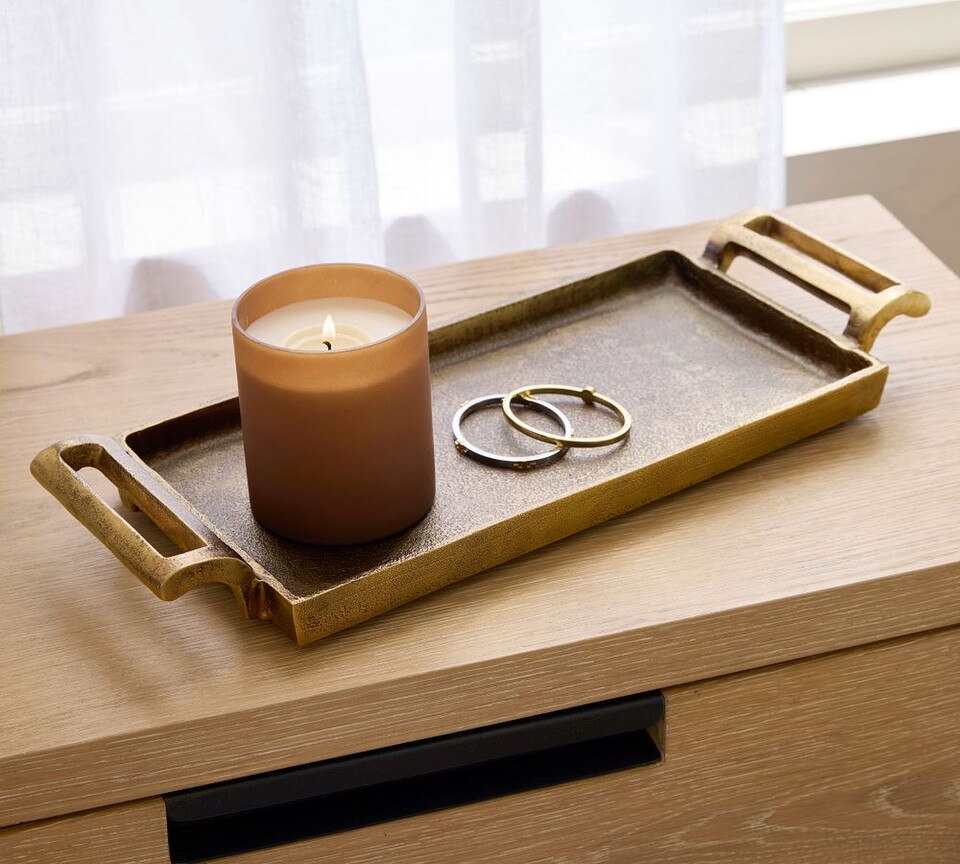Antiqued Metal Decorative Trays | Pottery Barn UK
