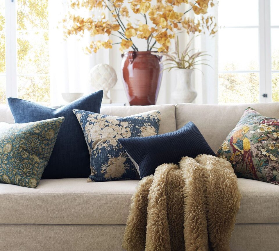 Norvelle Reversible Cushion Cover | Pottery Barn UK