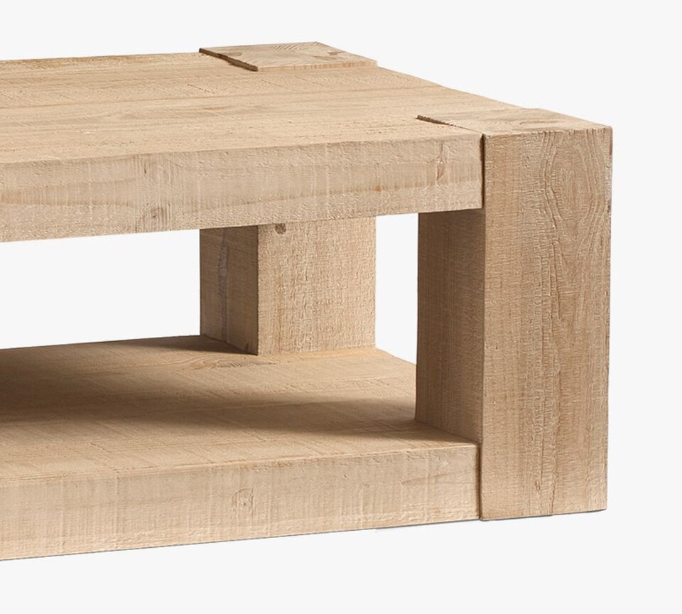 Rockport Rectangular Reclaimed Wood Coffee Table (168 cm) | Pottery Barn UK