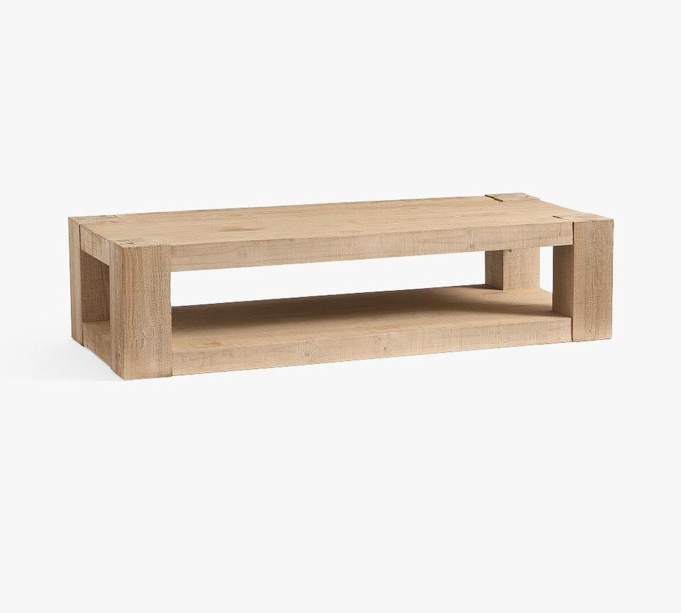 Rockport Rectangular Reclaimed Wood Coffee Table (168 cm) | Pottery Barn UK