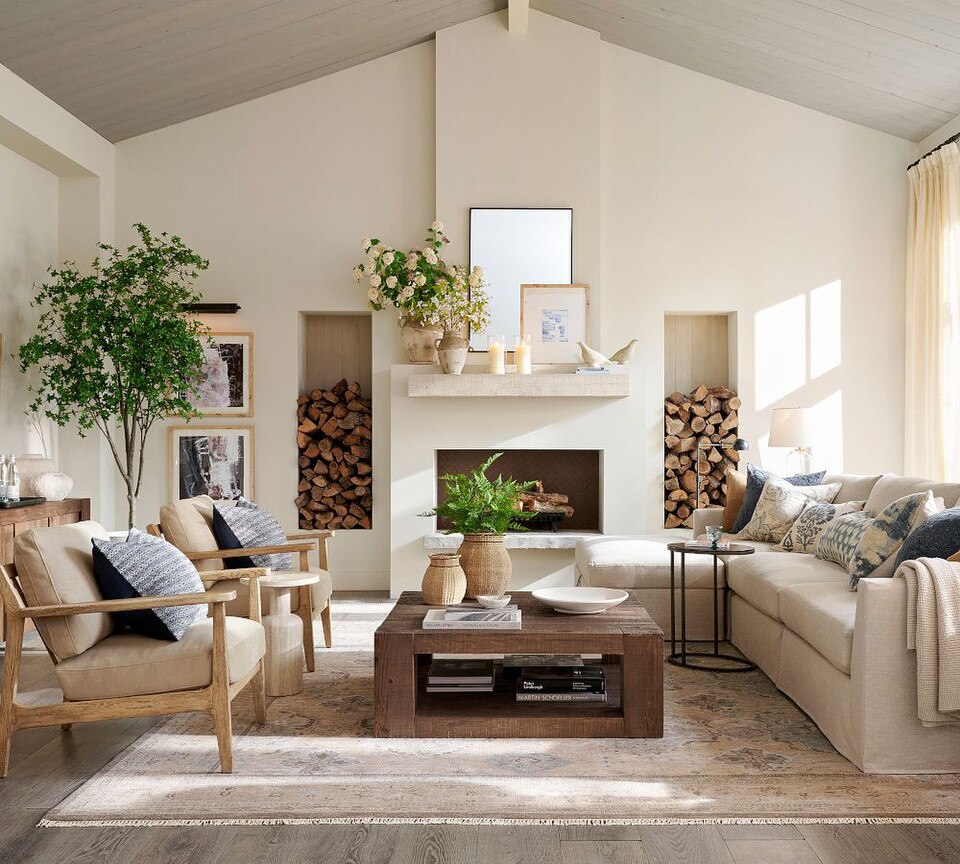 Rockport Square Reclaimed Wood Coffee Table (112 cm) | Pottery Barn UK