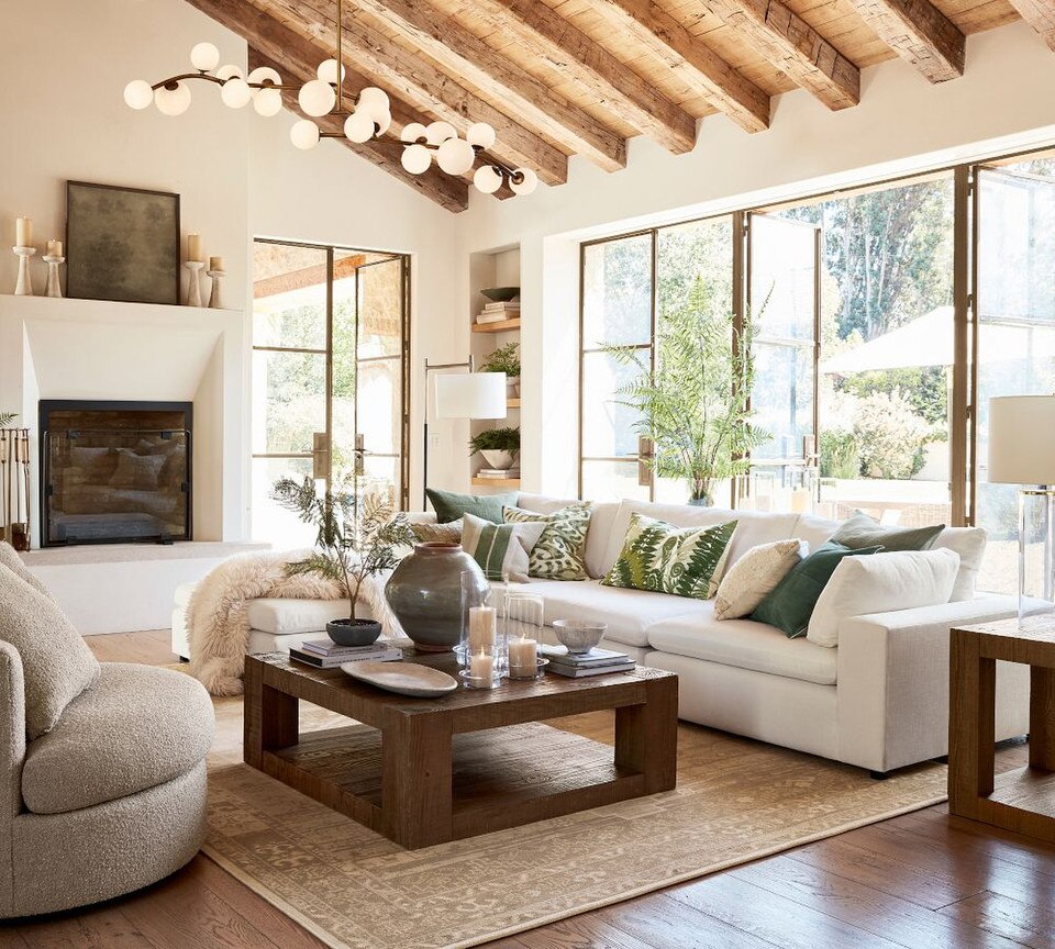 Rockport Square Reclaimed Wood Coffee Table (112 cm) | Pottery Barn UK