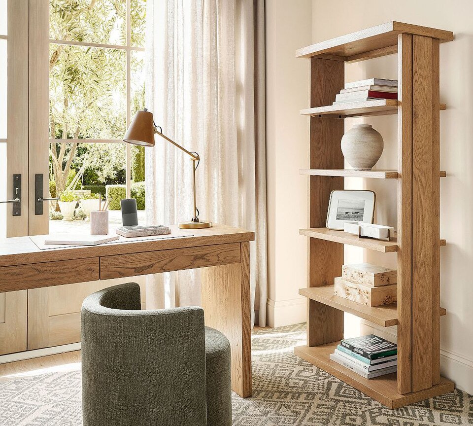 Parker Leather Task Table Lamp (56 cm) | Pottery Barn UK