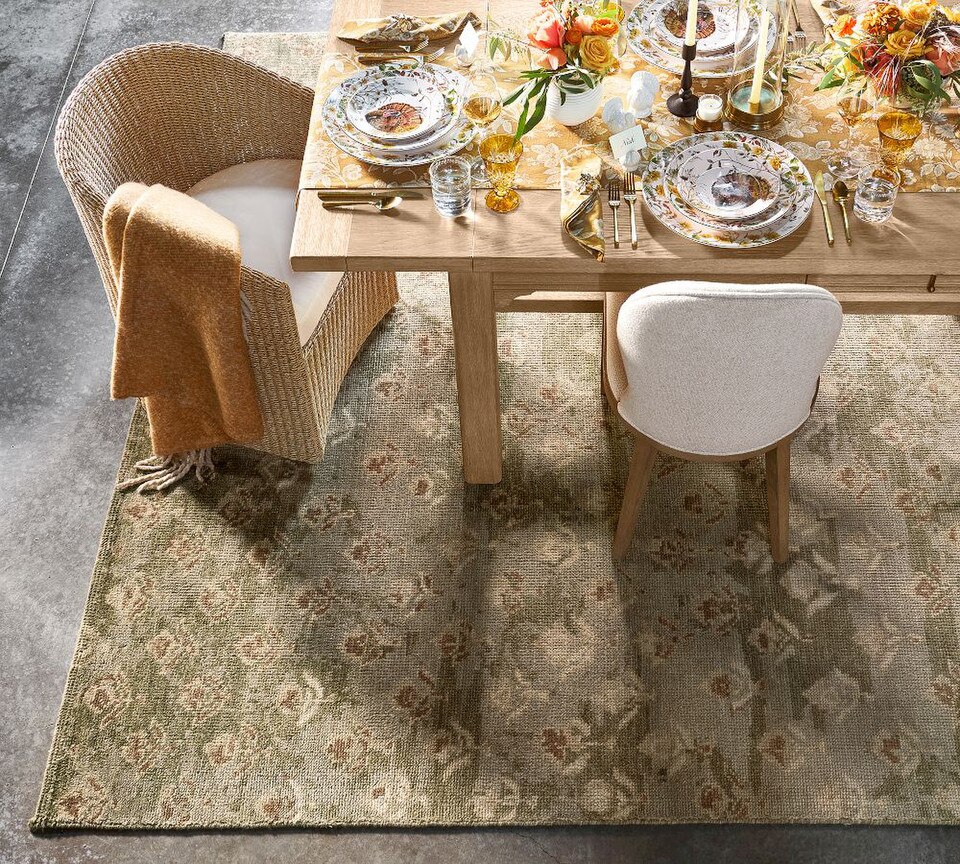 Poppy Hand-Knotted Wool Rug | Pottery Barn UK