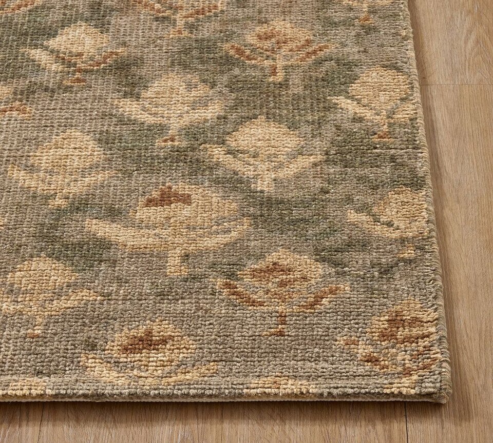 Poppy Hand-Knotted Wool Rug | Pottery Barn UK