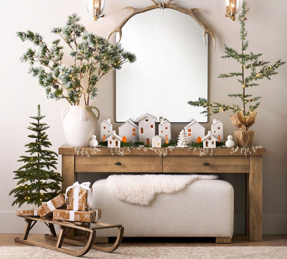 Lit Faux Pine Trees | Pottery Barn UK