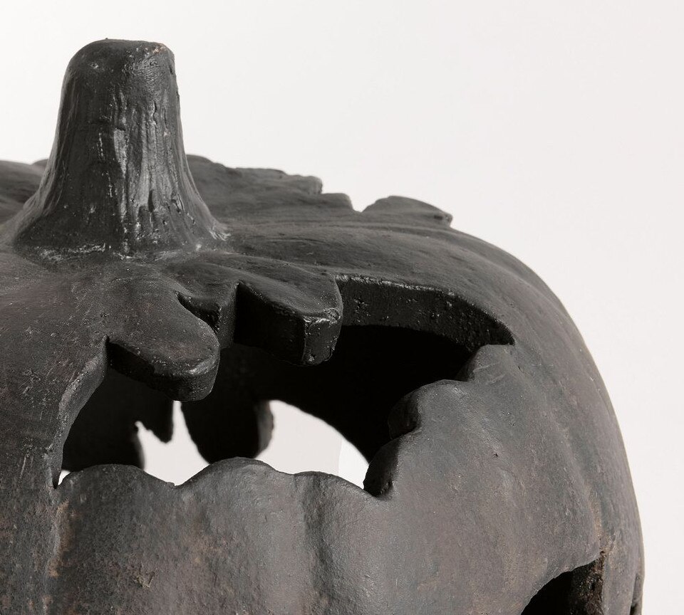 Terracotta Bat Cutout Pumpkin | Pottery Barn UK