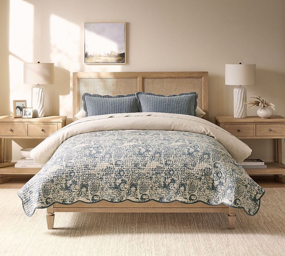 Pottery Barn Velvet Quilt