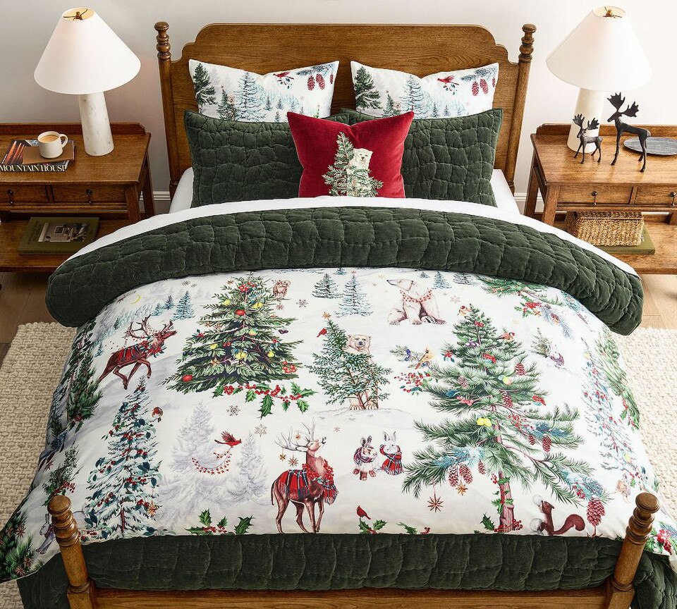 Winter Enchanted Forest Duvet Cover | Pottery Barn UK